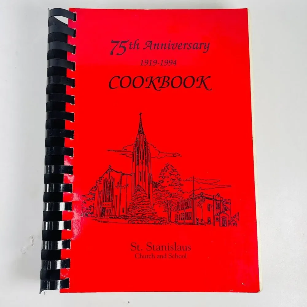 Kitchen | 75th Anniversary Spiral Cookbook St Stanislaus Omaha Ne 1919 ...